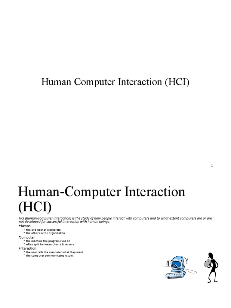 Hci 1 Pdf Human Computer Interaction Usability