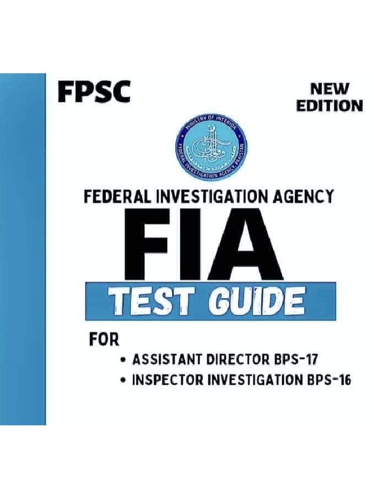 FIA Assistant Director & Inspector in Past Papers | PDF