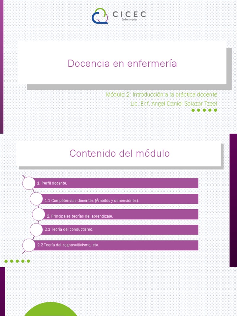 DOENF Módulo 2. Introducción A La Práctica Docente | PDF ...