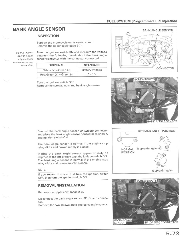 bank angle sensor | PDF
