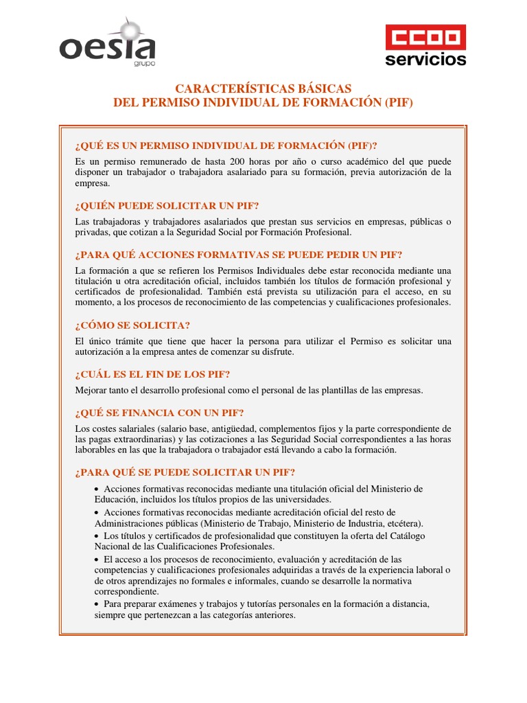 Guia Resumida PIF | PDF | Salario