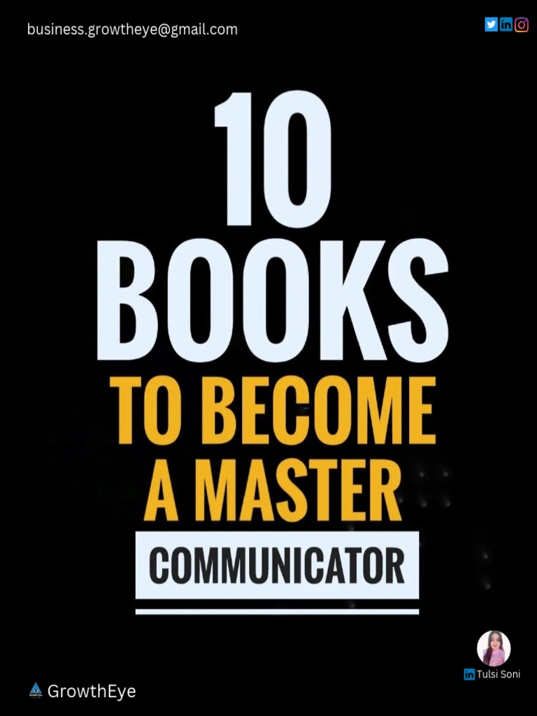 10 Books To Become A Master Communicator | PDF