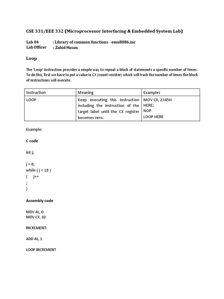 Lab 04 Pdf Control Flow Computer Programming 3158