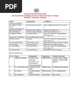 BA Political Science 1st Year Guide | PDF | Curriculum | Socialism