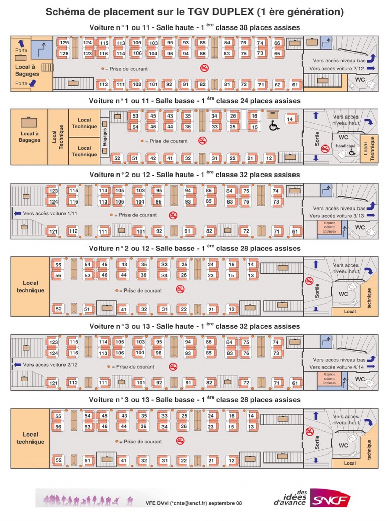 Seat Map TGV Duplex | PDF