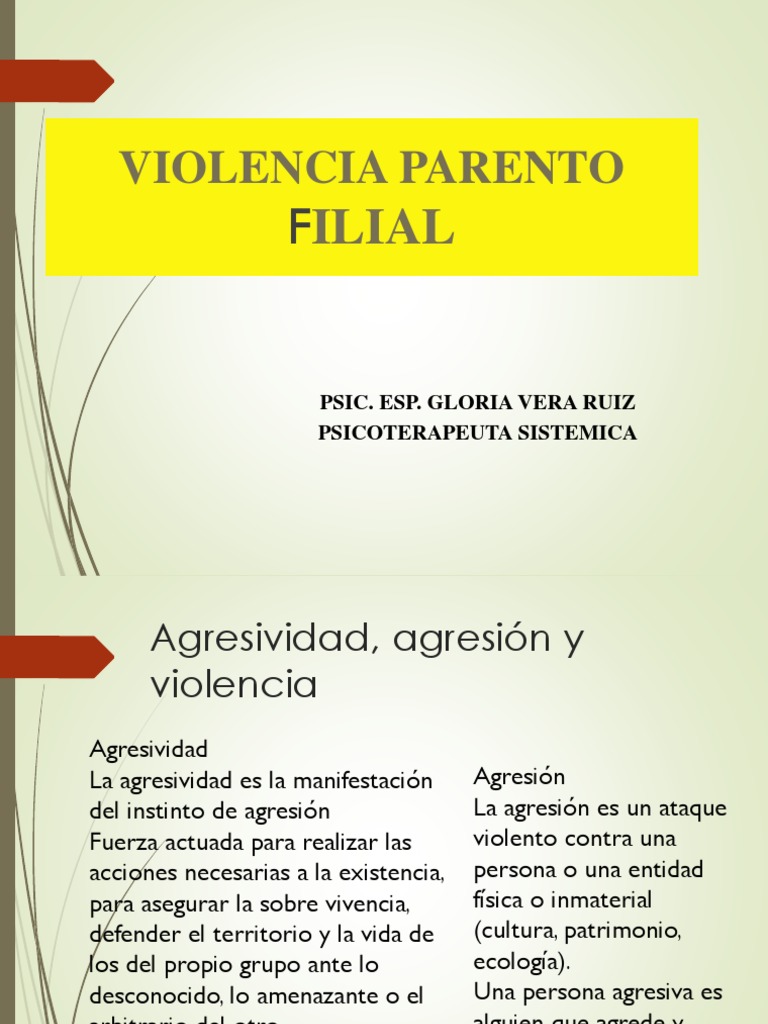 Violencia Parentofilial | PDF | Abuso infantil | Violencia