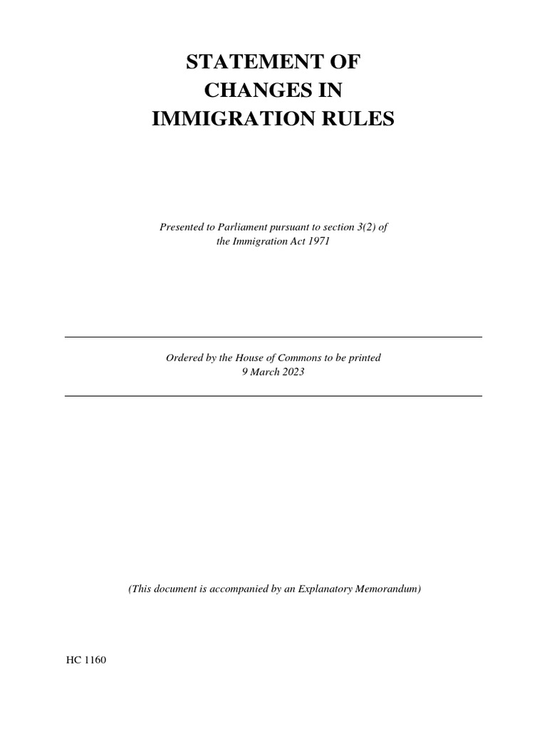 E02875509 - Immigration Rules Changes - HC 1160 Print Ready | PDF ...