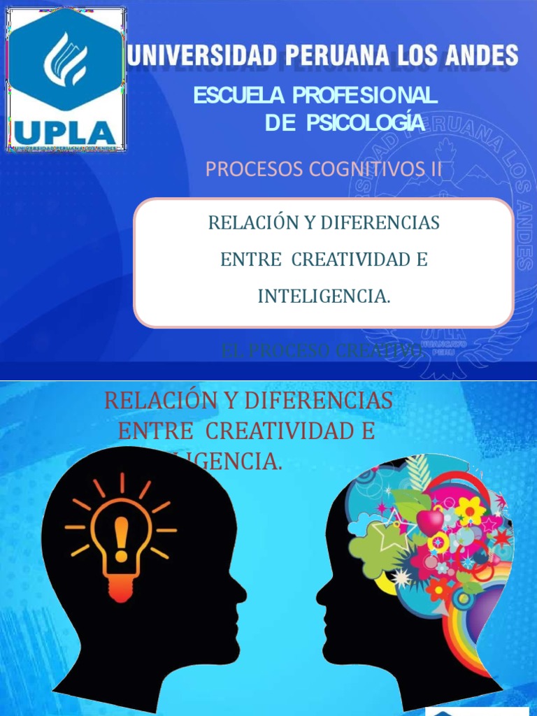 Sesión N°10 - Relación y Diferencias Entre Creatividad e Inteligencia - Proceso Creativo | PDF