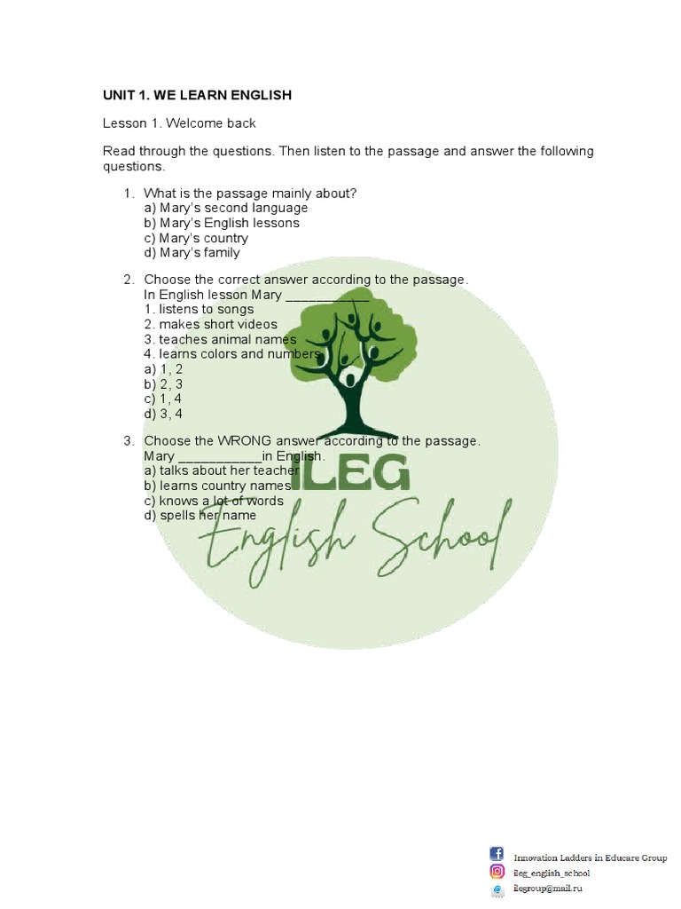 5th grade listening | PDF
