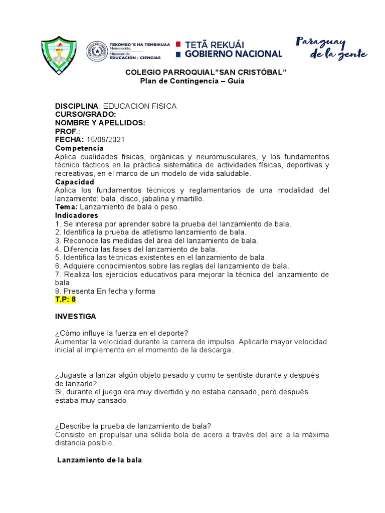 Guia 4 San Cris. 2°e | PDF | Historia