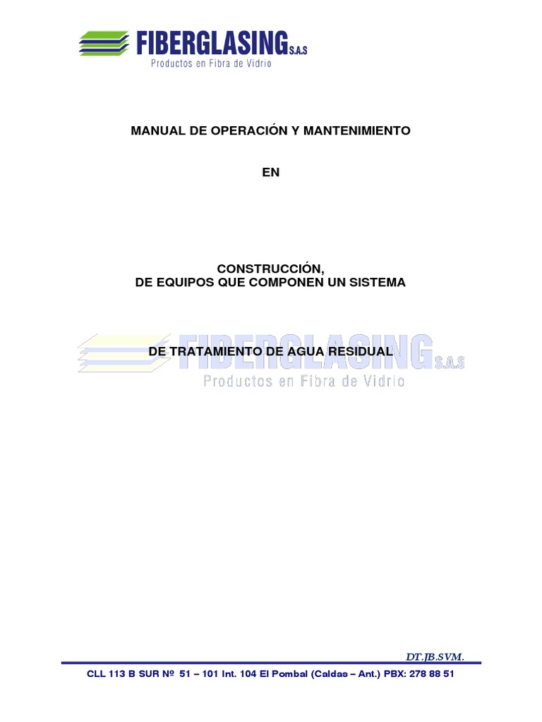 Manual de Operaciones Ptar - Maceo | PDF | Aguas residuales | Agua