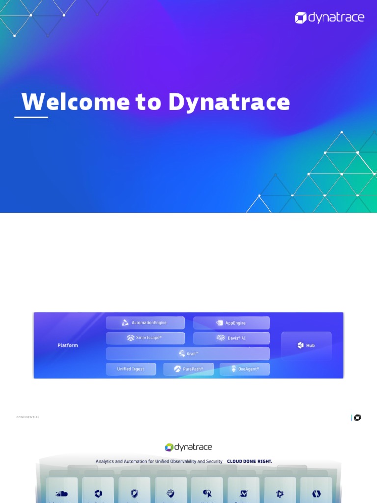 GSPINTRO100 Welcome to Dynatrace PPT | PDF