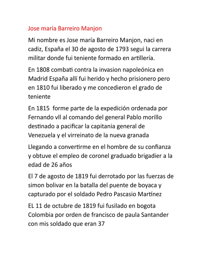 Jose María Barreiro Manjon | PDF | Historia