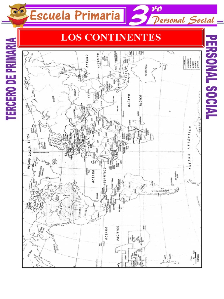 Actividades sobre los Continentes para Niños | PDF