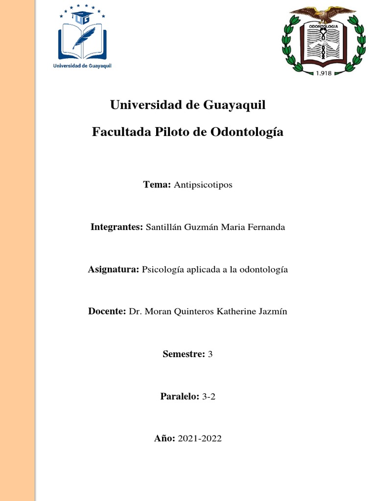 Los Antipsicotipos | PDF | Antipsicótico | Drogas Psicoactivas