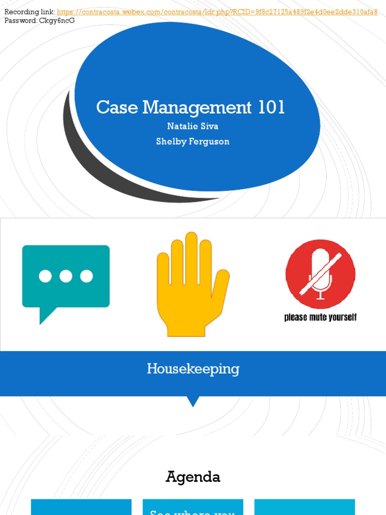 2021 0628 Case Management Training | PDF | Mental Health | Debt