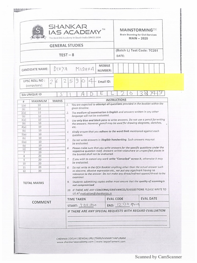 Divya Mishra Rank 28 GS IV 2 | PDF