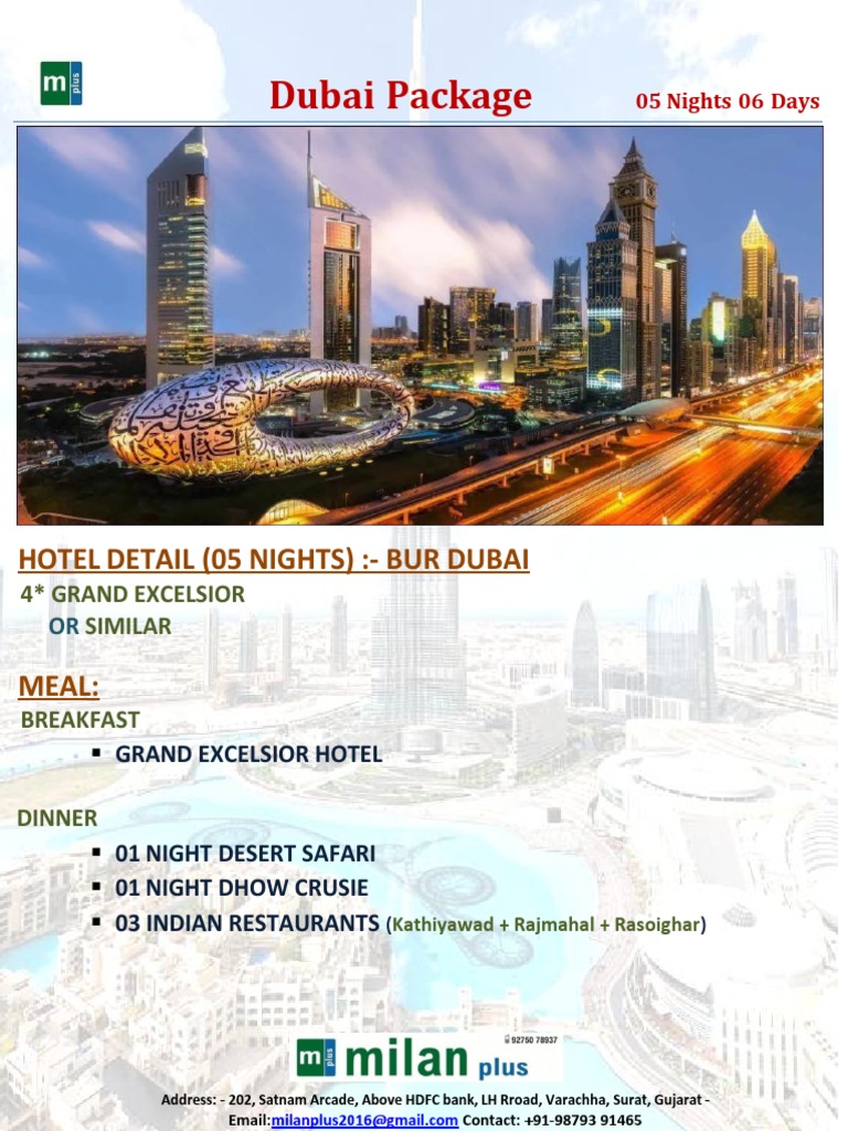 Dubai - Special Package March | PDF | Dubai | United Arab Emirates
