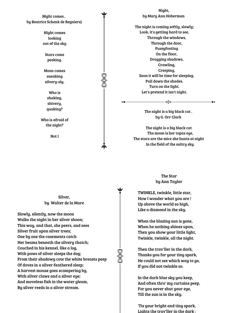 Poems Part 1 | PDF