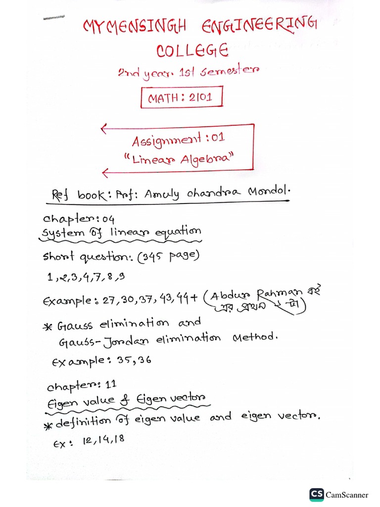 Math-2101 (Assignment 01) | PDF