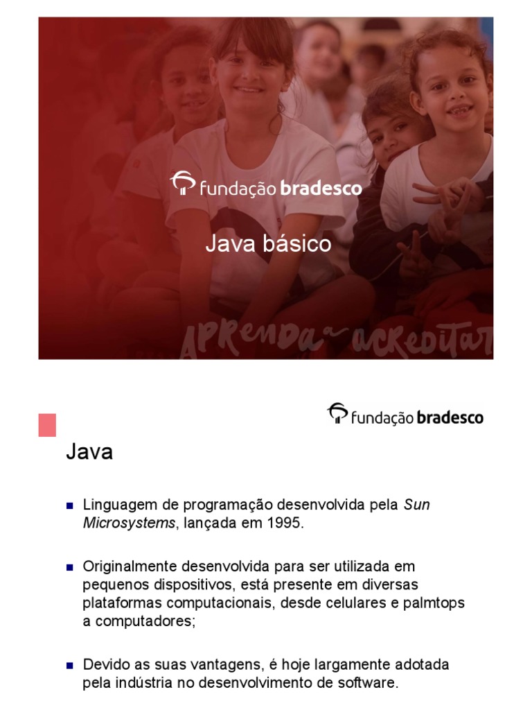 Módulo Ii 1 Java Básico Part Pdf Java Linguagem De Programação Método Programação