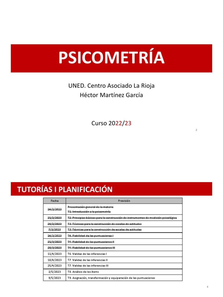 32761820-T7 - PM Presentación | PDF | Validez (Estadísticas) | Psicometría