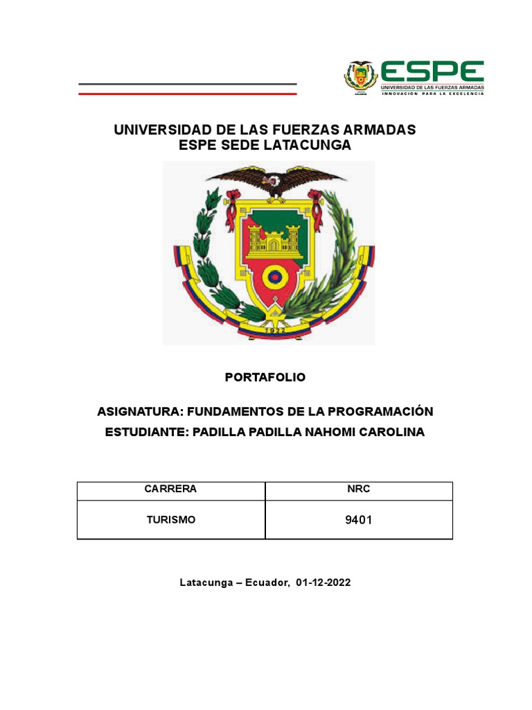 Portafolio de Programacion | PDF | Matemáticas Aplicadas | Desarrollo ...