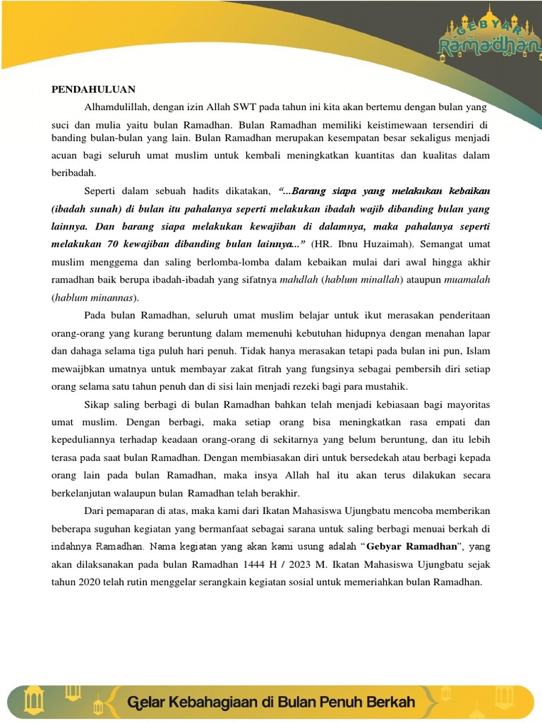 Proposal Bukber PDF | PDF