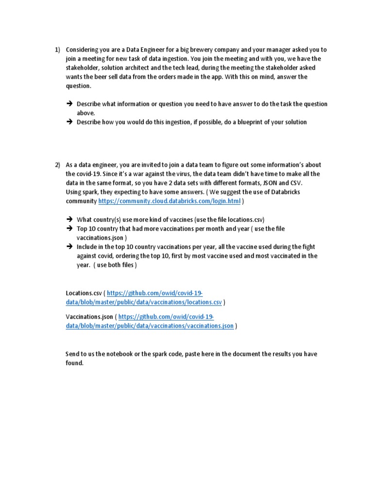 Data Engineer Assessment | PDF