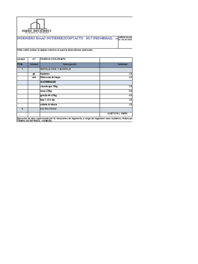 Presupuesto Colegio | PDF | Ingeniero civil | Ingeniería