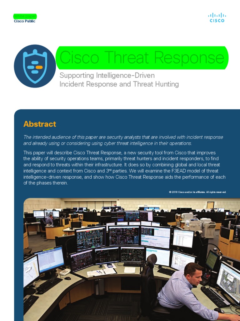 Cisco Threat Response Overview | PDF | Computer Security | Security