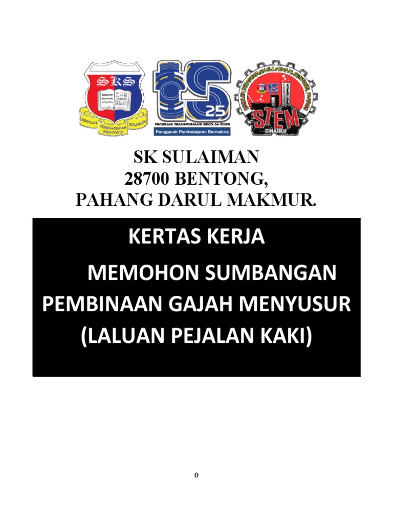 Kertas Kerja Laluan Berbumbung SKS | PDF