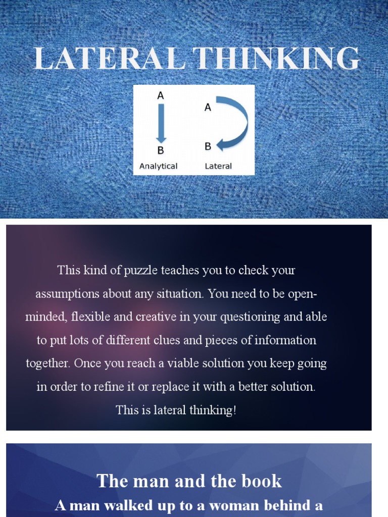 Lateral Thinking | PDF