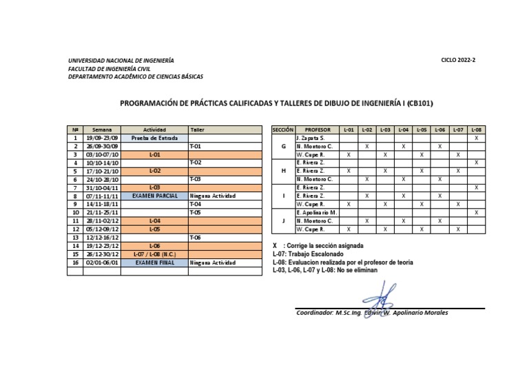 Programacion de Practicas-Cb101-2022-Ii | PDF Programacion de Practicas-Cb101-2022-Ii | PDF