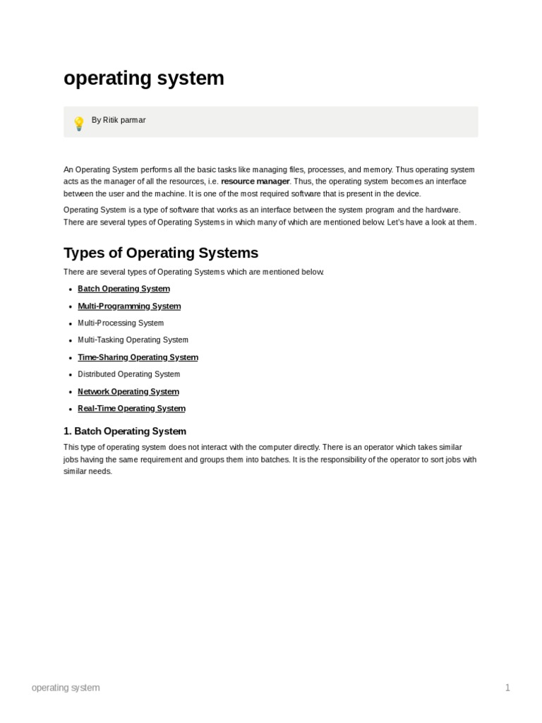 Operating System Notion | PDF | Scheduling (Computing) | Process (Computing)