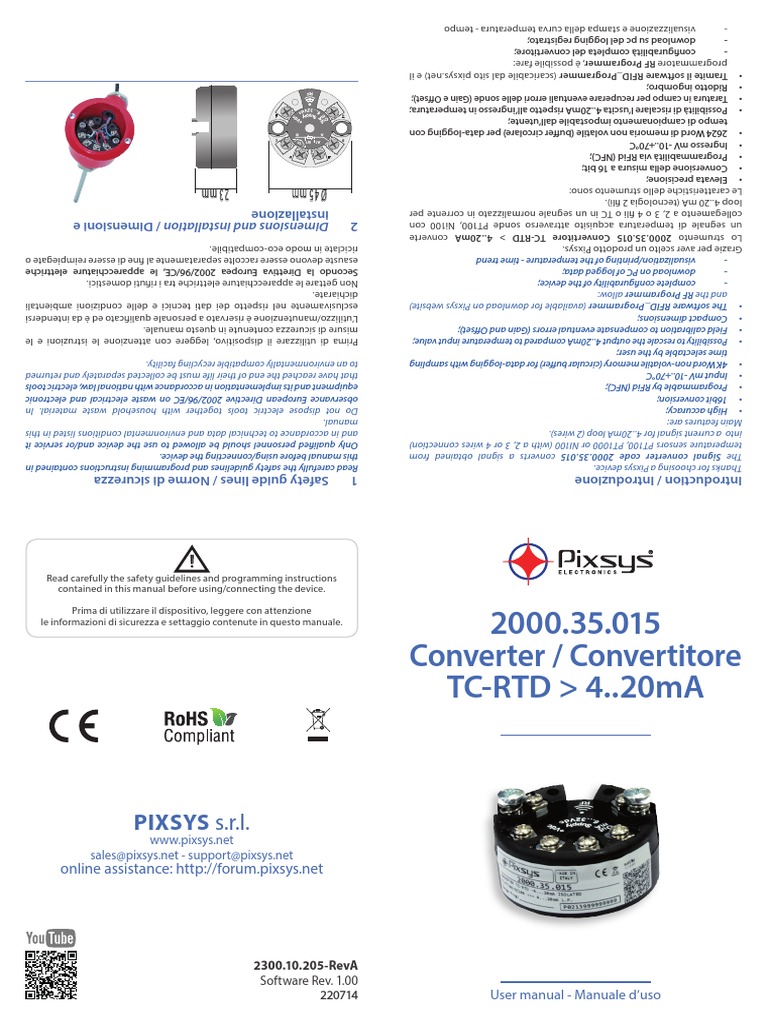 69100-Pixsys 2000 35 015 Manual | PDF