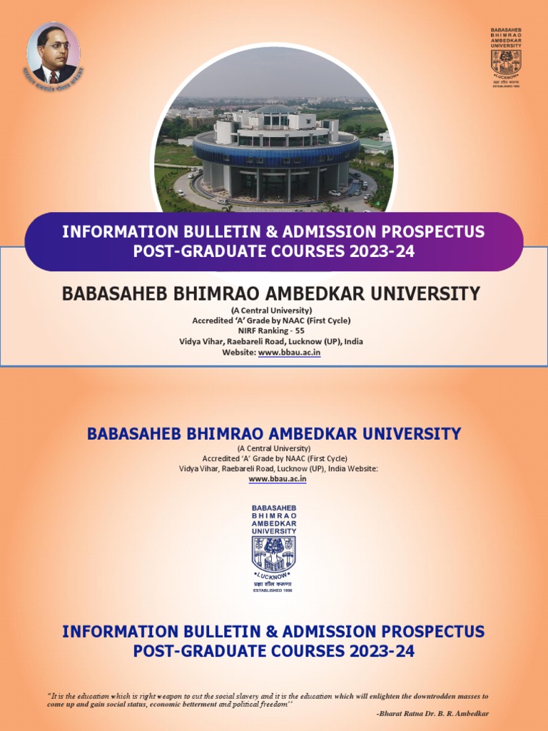 Prospectus PG 202324 | PDF | Academic Degree | Bachelor Of Science