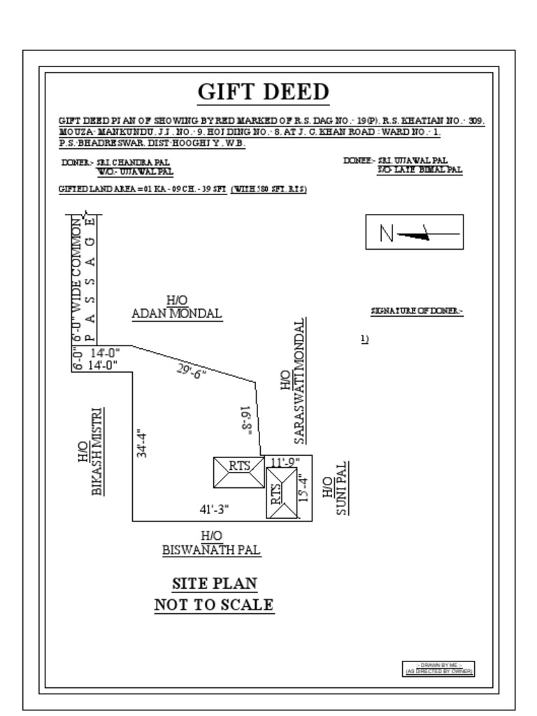 Deed Plan of Chandra Pal & Ujjawal Pal-Model | PDF