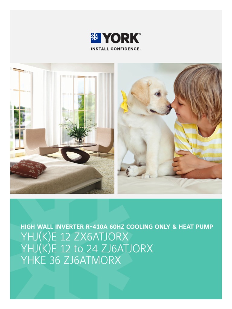 Ficha Tecnica York Mini Split Inverte | PDF | Air Conditioning | Heat Pump