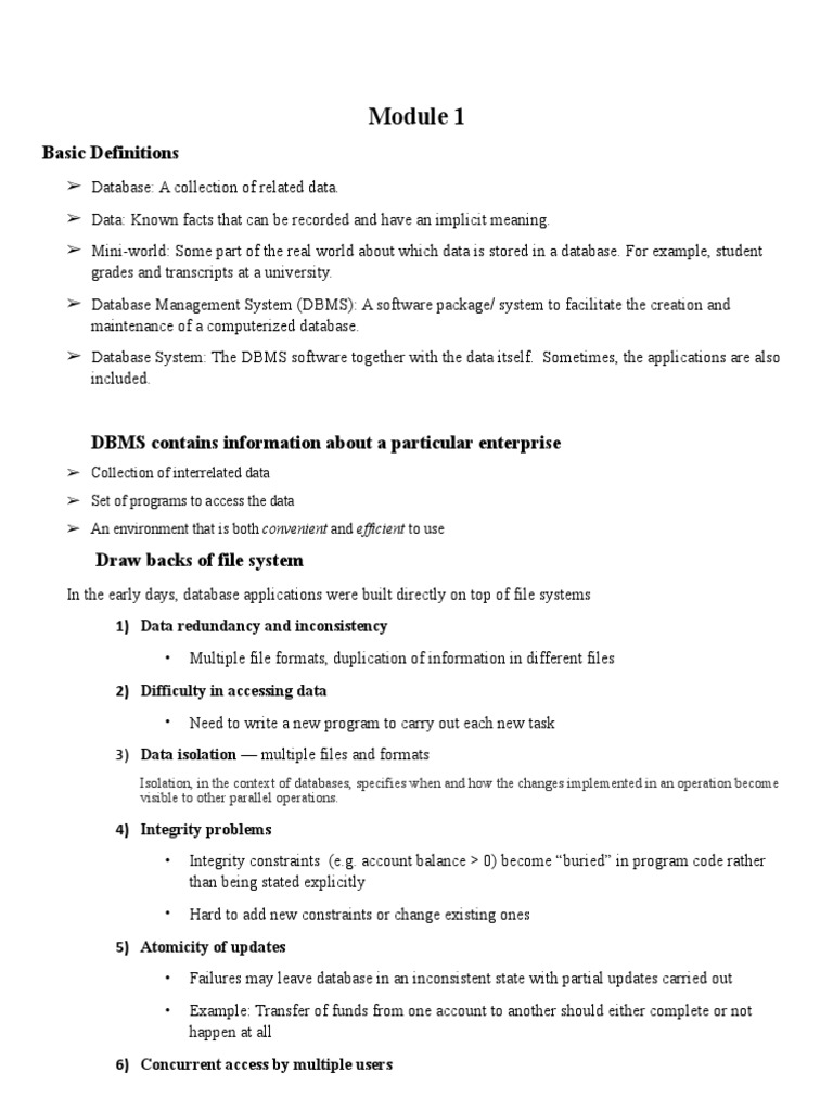 My Notes | PDF | Databases | Relational Database