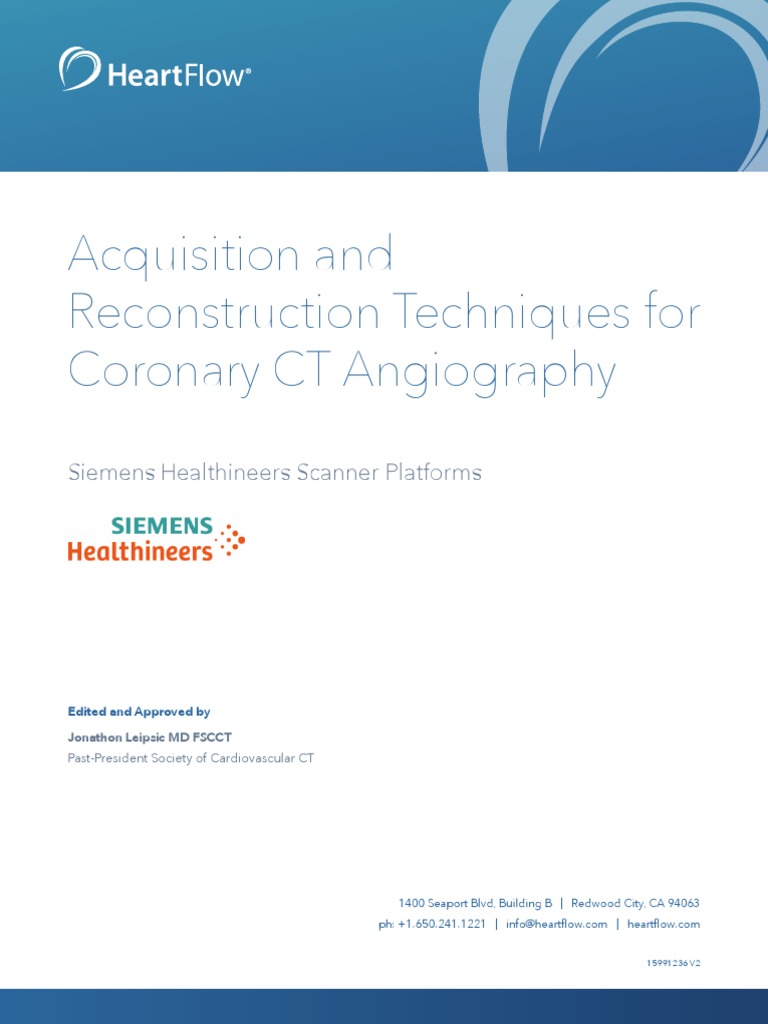 Siemens Cardiac CCTA Protocol 042617 | PDF | Ct Scan | Medical Imaging