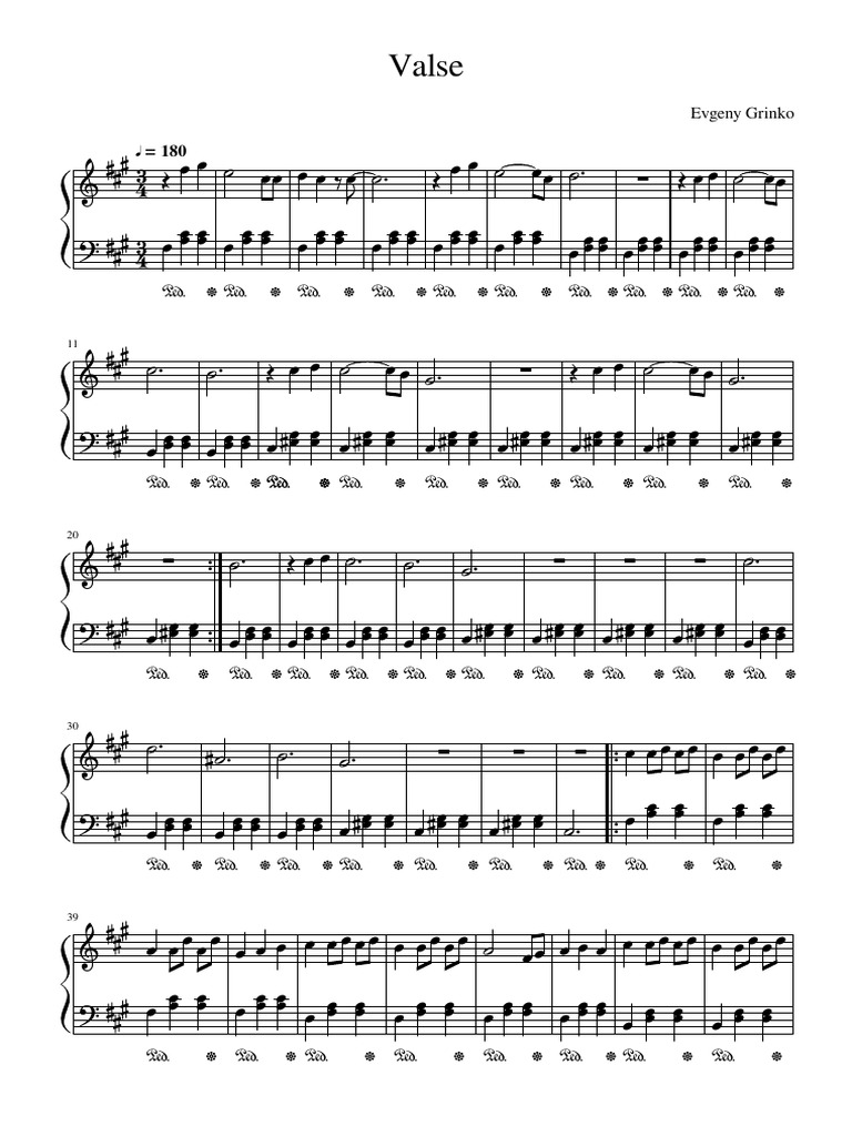 Evgeny Grinko - Valse | PDF