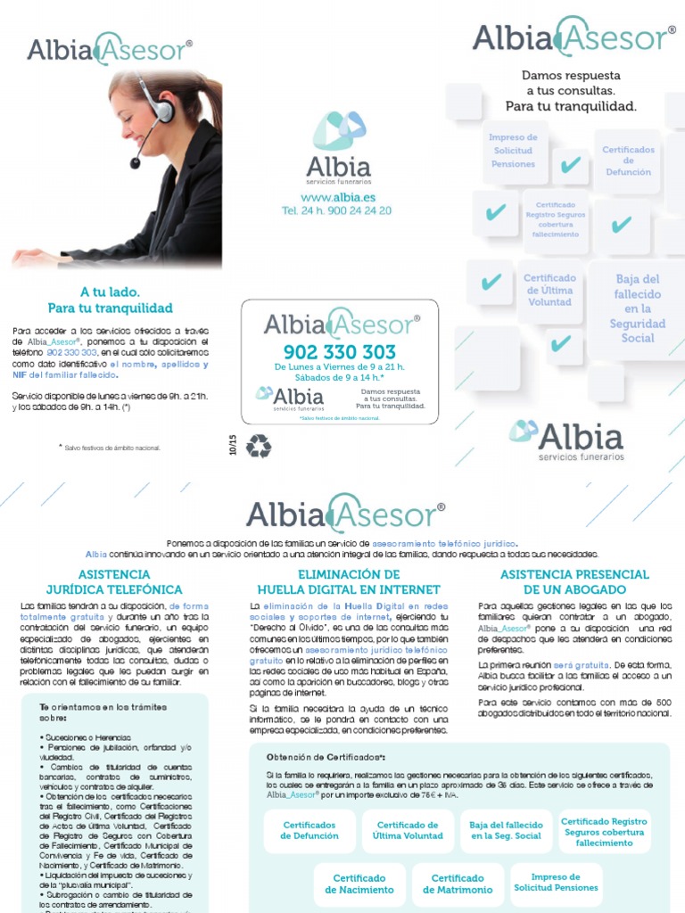 Triptico-Albia Asesor | PDF | Internet | Seguro