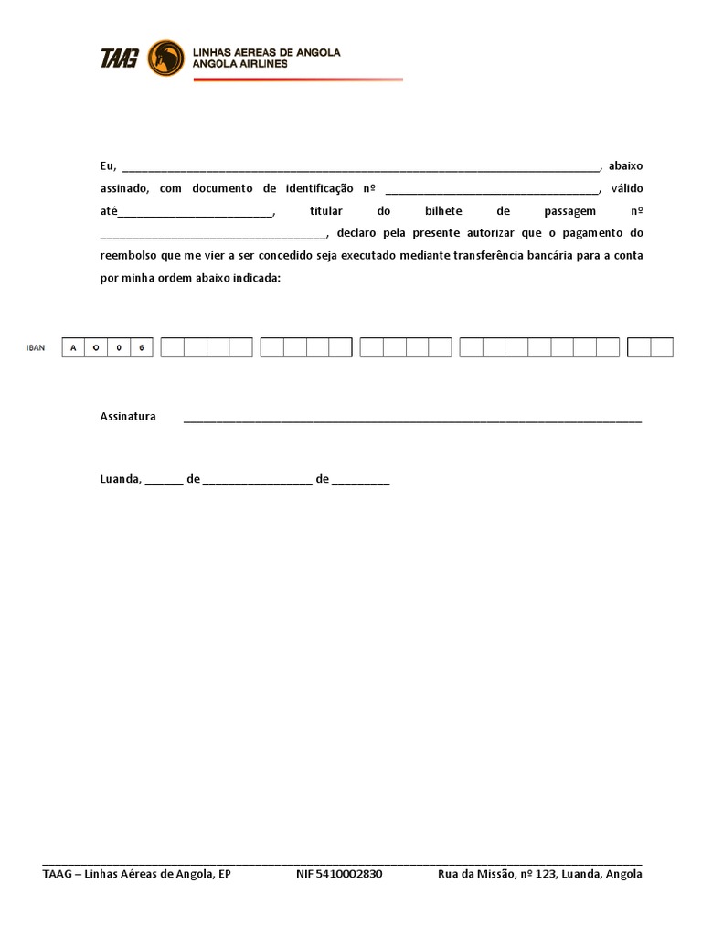 Reembolso Formulário Pdf