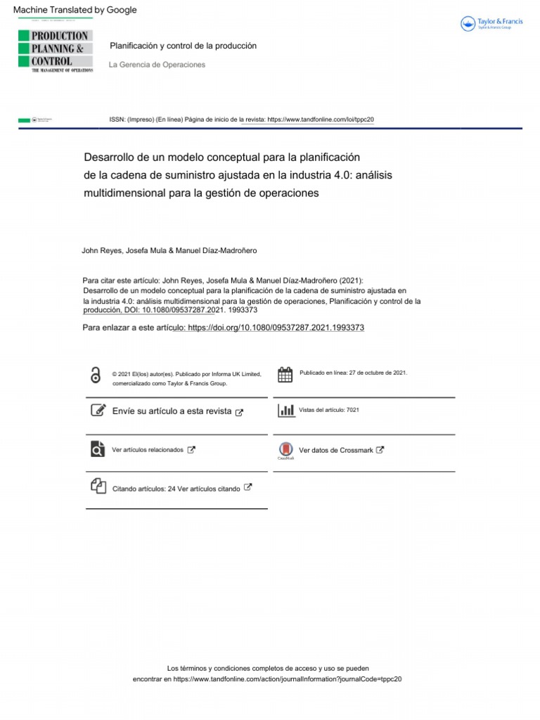 Development of A Conceptual Model For Lean Supply Chain Planning in ...