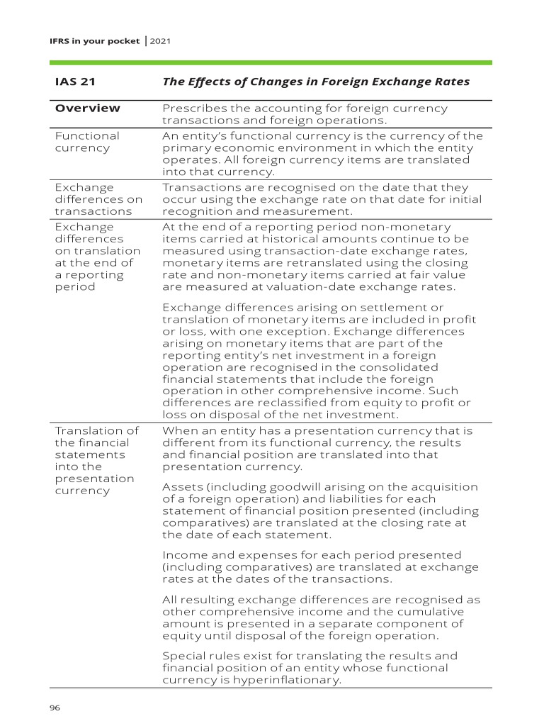 Ias 21 | PDF | Income | International Financial Reporting Standards
