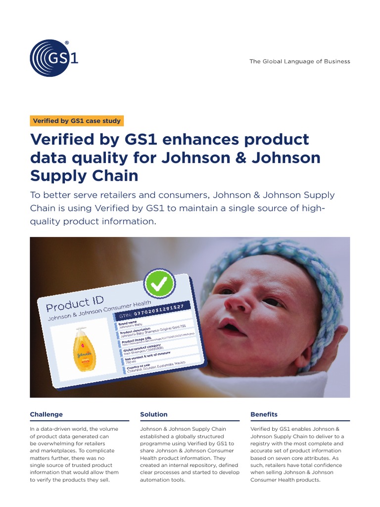 Verified by GS1 Enhances Product Data Quality For Johnson & Johnson Supply Chain | PDF | Product ...