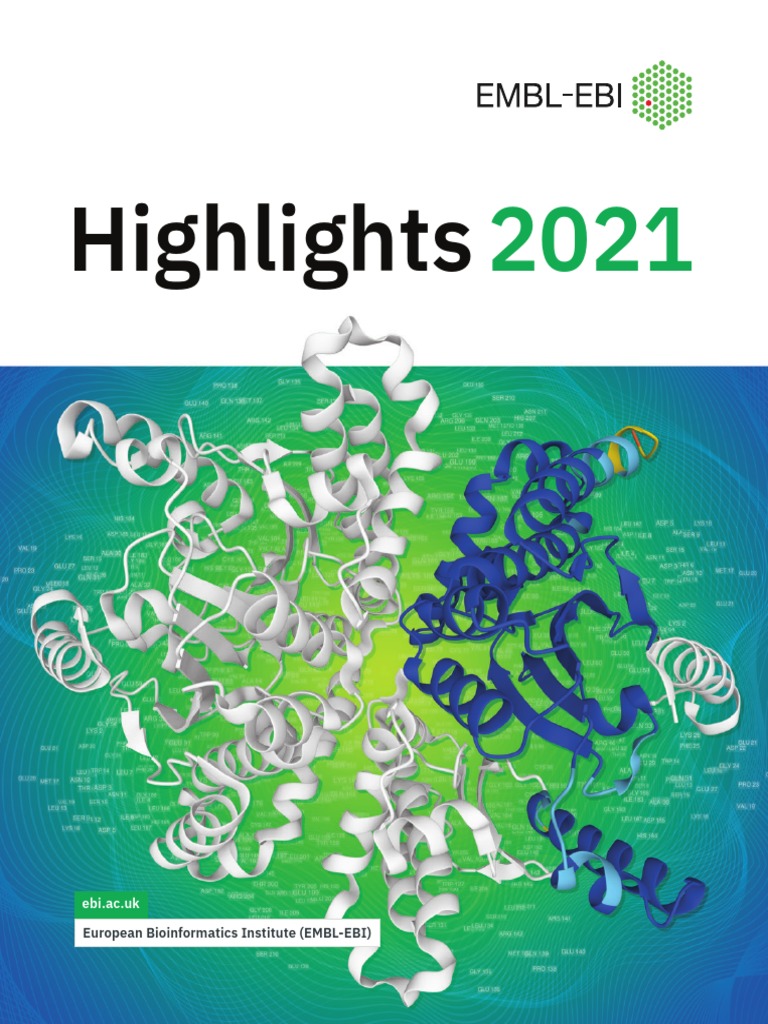EMBL EBI Highlights 2021 Digital | PDF | Proteomics | Computational Biology