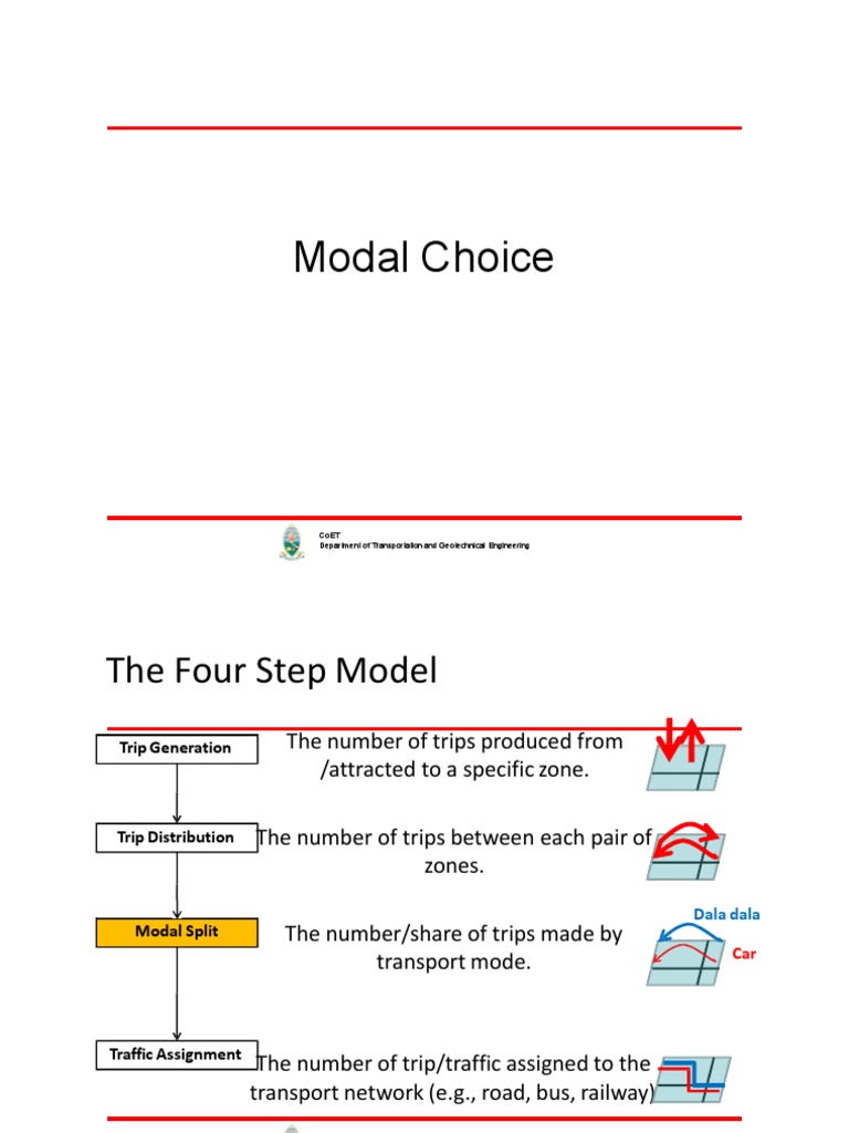 TR 631 LT 2.4 Mode Choice Modelling | PDF | Applied Mathematics