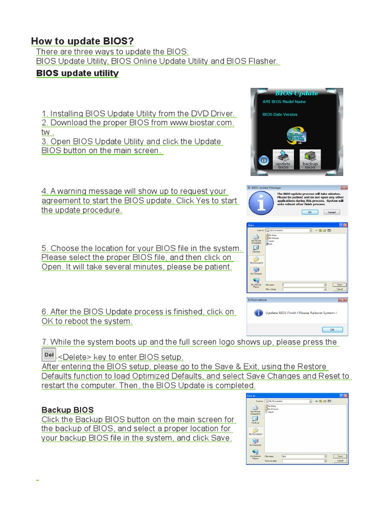 Dell 7020 BIOS Update Guide | PDF | Computers